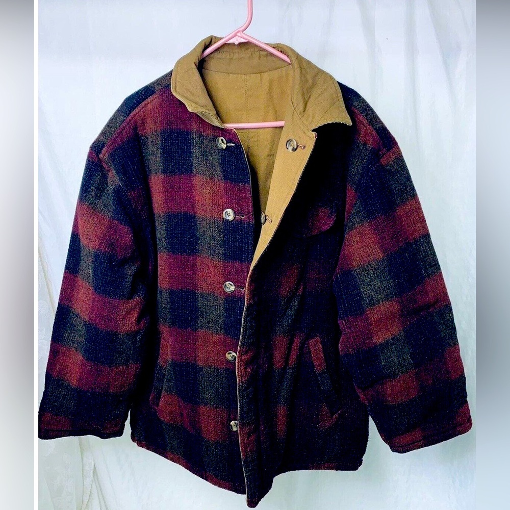 Lands End Reversible Macinaw Men’s Hunting Coat - Gem
